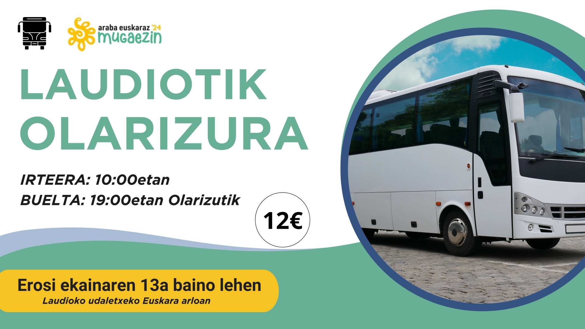 2023/24 61 Bus para acudir al Araba Euskaraz | Laudio ikastola